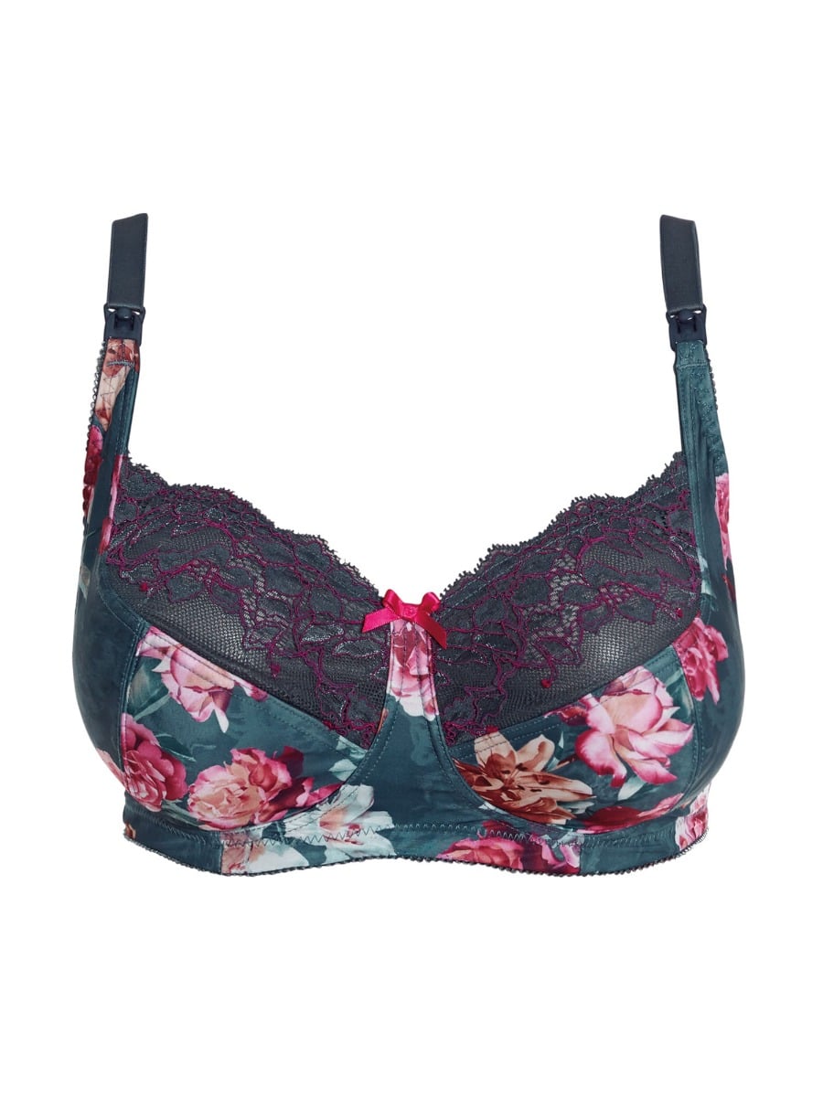 Florence nursing bra | Pretty wirefree floral nursing set